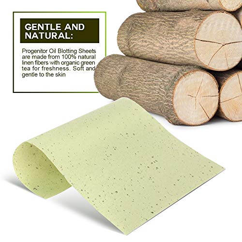 Teenitor Oil Blotting Sheets, 100 Sheets Green Tea Oil Absorbing Tissues Paper, Large 10cmx7cm Oil Blotters