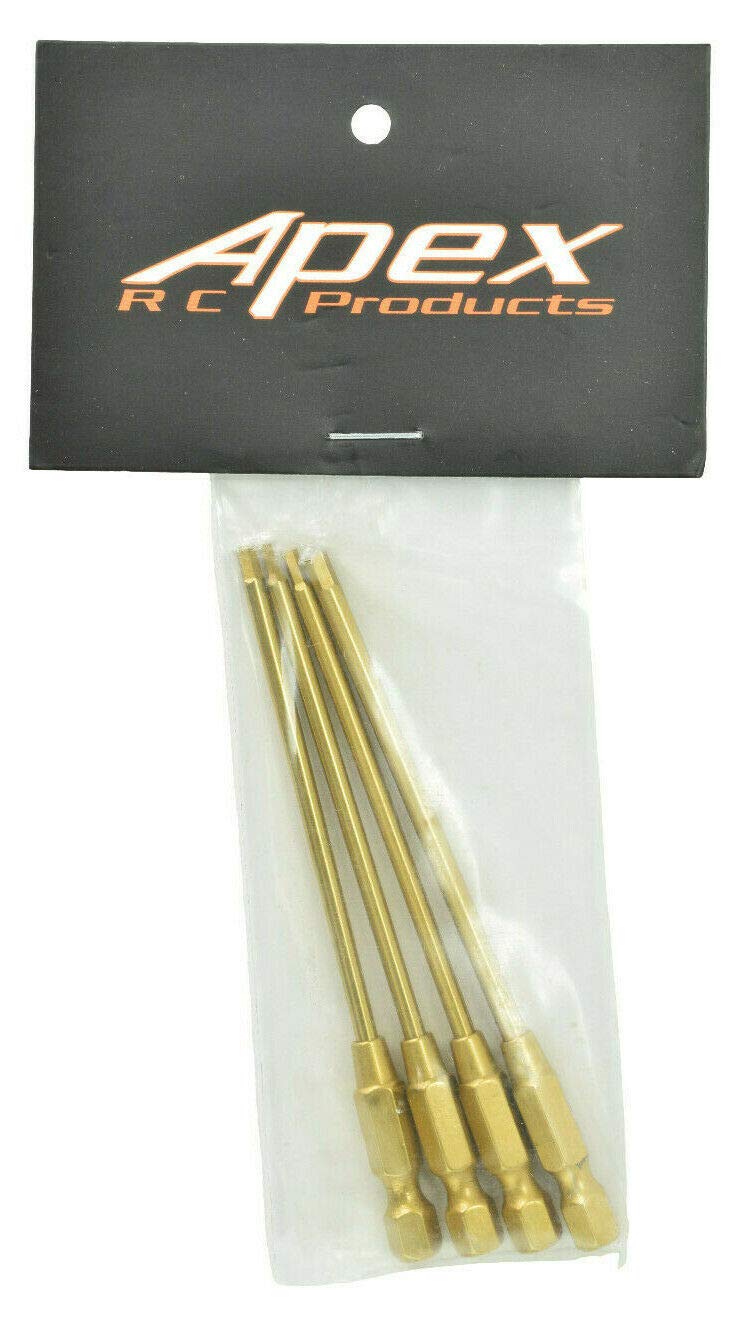 Apex RC Products 1.5, 2, 2.5 & 3mm Titanium Quick Change Allen Key Set #2739