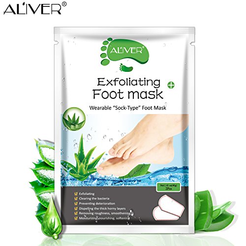 Foot Peel Mask 3 Pack, Exfoliator Peel Off Calluses Dead Skin Callus Remover,Baby Soft Smooth Touch Feet-Men Women (Aloe Vera)