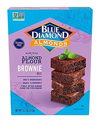 Blue Diamond Almonds Gluten-Free Almond Flour Baking Mix, Chocolate Brownie, Multicolor, 13.1 Oz