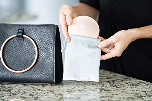 Magnifying Compact Mirror for Purses, 1x/10x Magnification β Double Sided Travel Makeup Mirror, 4 Inch Small Pocket or Purse Mirror. Distortion Free Folding Portable Compact Mirrors (Millennial Pink)