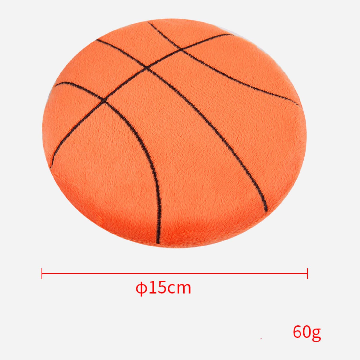 NIOIPXA 3 Pack Dog Flying Disc with Squeaker, Plush Football Basketball Rugby Squeaky Toy for Dogs