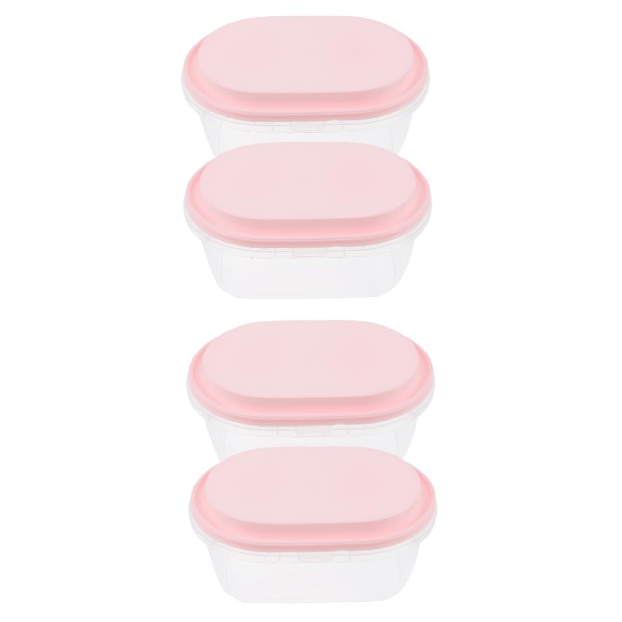 Abaodam 2 Sets 2pcs Ice Cream Box Containers Ice Cream Cups Food Canisters Homemade Ice Cream Container Homemade Ice Cream Tub Freezer Tub with Lid Storage Tubs Plastic Soy Milk Tableware