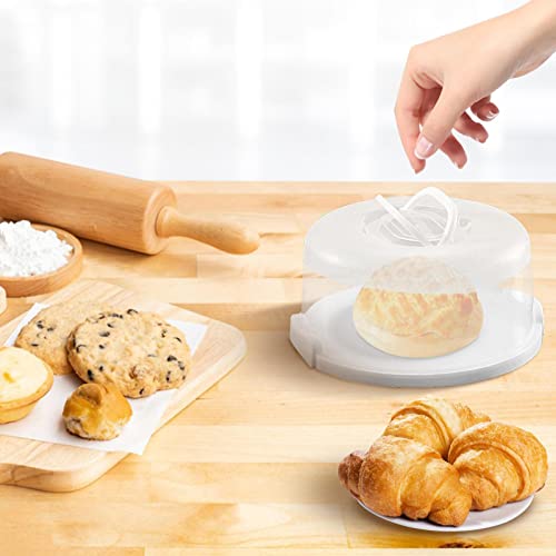 Cupcake Carrier with Lid, 6.1in lightweight Cupcake Carriers, Portable Plastc Cake Box, Cupcake Muffin Holder, Cake Storage Container, Heart Shape Silicone Cake Mold, Cake Stand for Transporting Cake