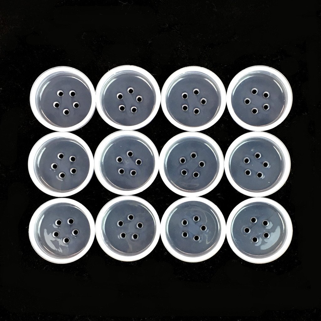 (Quantity: 12 Pieces) Beauticom 10G/10ML Acrylic Transparent Cylinder Sifter Container Jar with Clear Lid Window