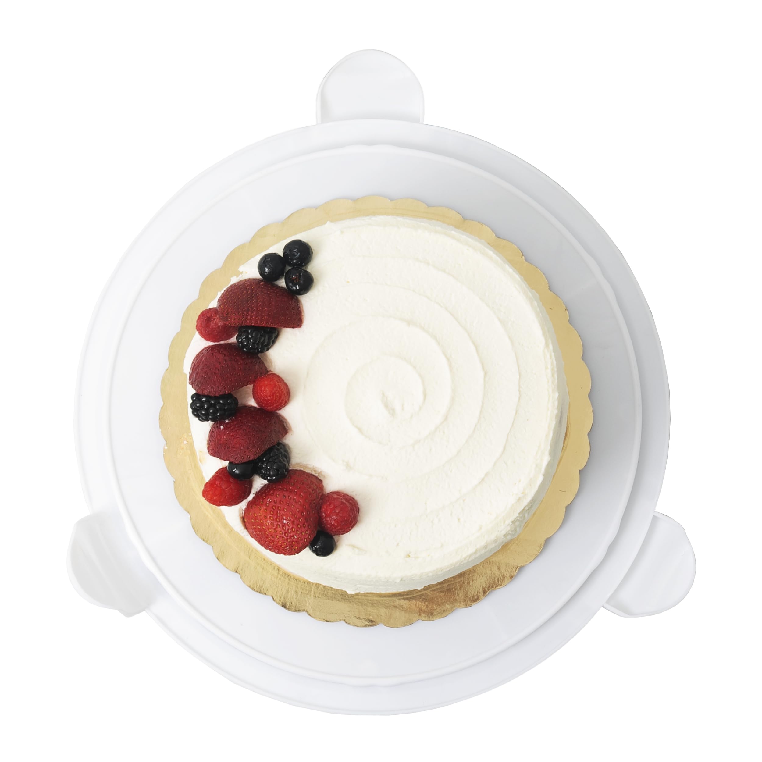 KOLORAE Cake Carrier with Lid and Server Top Handle BPA Free Fits up to 10" Dessert Cakes, Pies, Cupcakes Portable Container