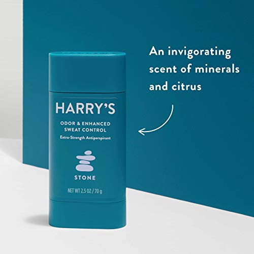 Harry's Extra-Strength Antiperspirant - Odor & Enhanced Sweat Control Antiperspirant for Men - Stone (6 Count)