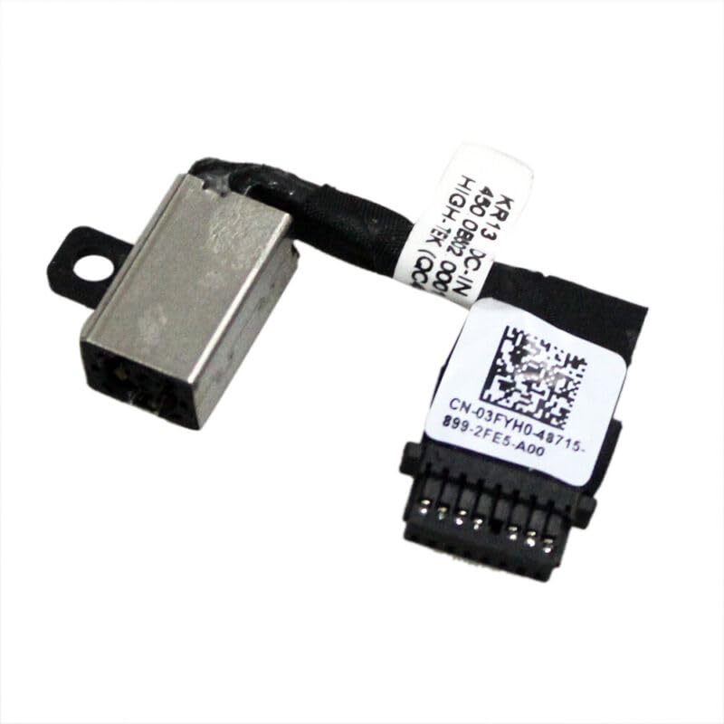 wangpeng New DC Power Jack Cable for Dell Inspiron 13 7370 7373 P83g P83g002 AC DC Jack Power Connector Cable