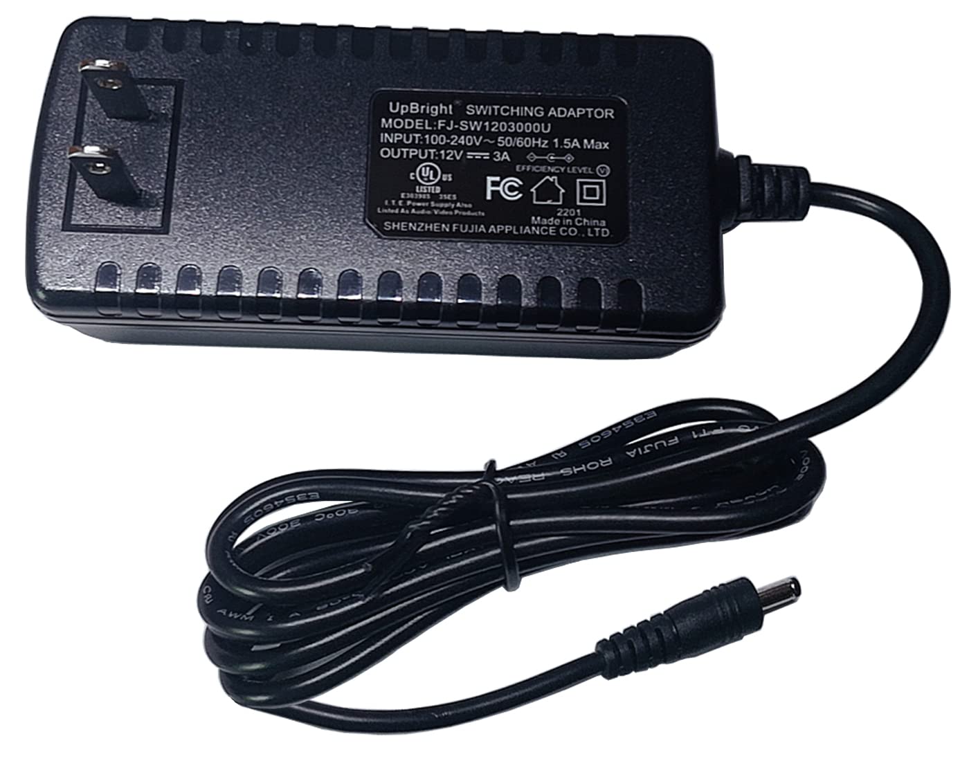 UL Listed 12V 3A AC/DC Adapter Compatible with VGKE F15 C15 B15 15.6" Full HD B14 Air 14.1" B12 12.3" Detachable 2-in-1 Windows 11 Laptop 12VDC 3.0A 12.0V 3000mA Power Supply Cord Battery Charger PSU