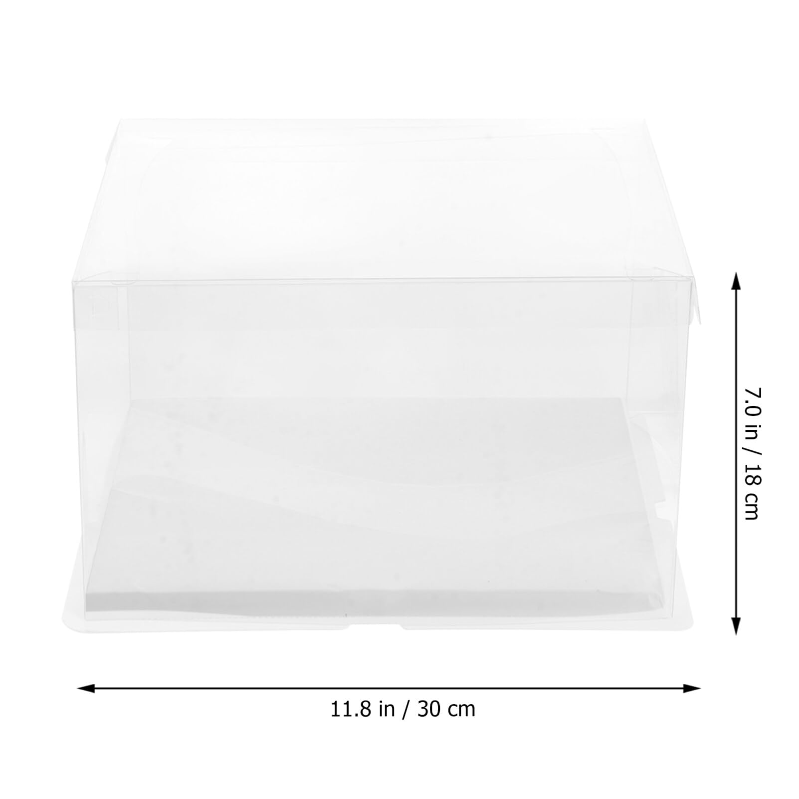 Cabilock 1pc Containers with Lids Cake Holder with Lid Candy Containers Disposable Cake Wedding Cake Stand Portable Pastry Container Cupcake Container Baby Tool Belt Fully Transparent