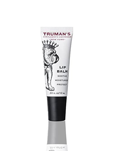Truman's Gentlemen's Groomers Men's Moisturizing Lip Balm for Dry, Chapped Lips, (Pack of 12)