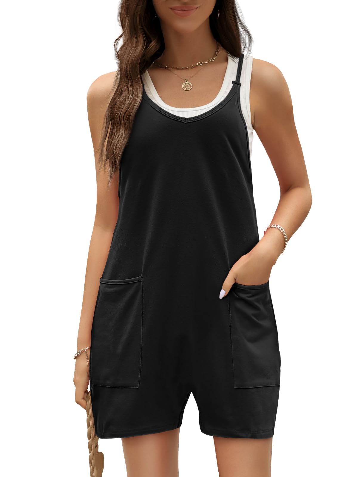 AUTOMET Rompers for Women Dressy Jumpsuits Casual Summer Cruise Outfits Shorts Overalls 2024 Trendy Comfy Maternity Clothes Jumpers