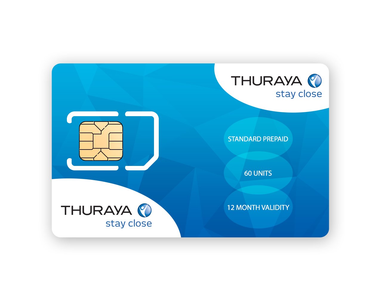Thuraya Satellite Phone Standard SIM Card with 60 Units
