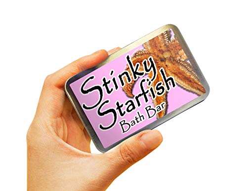 Gears Out Stinky Starfish Bath Bar - Funny Starfish Design - Novelty Bath Soap for Women - Pink Soap - Handcrafted - Made in the USA