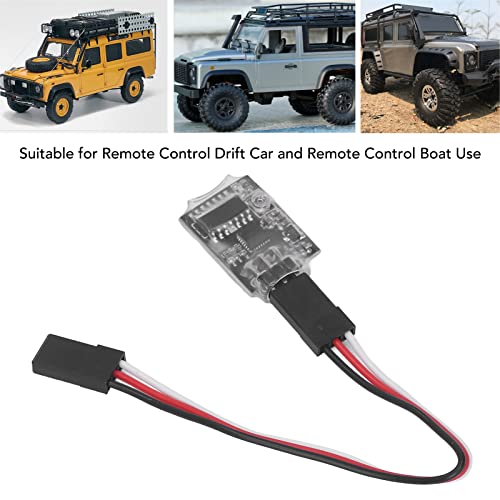 Jopwkuin Mini RC Gyroscope, RC Car Parts Replacement Safe Adjustable Sensitivity for RC Drift Car