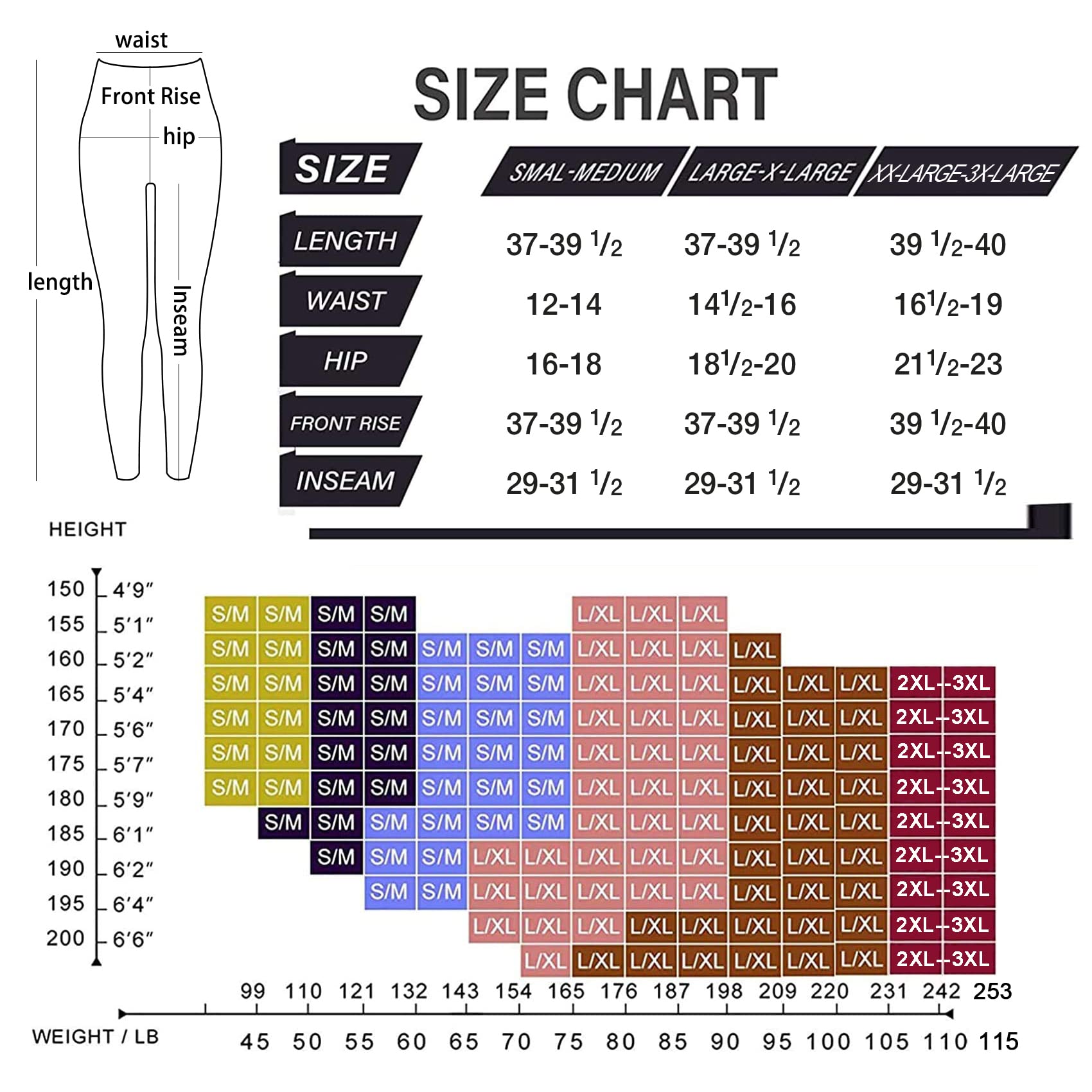 yeuG 7 Pack High Waisted Leggings for Women Tummy Control Soft Workout Yoga Pants(Black X 3,Dark Grey X 2,Wine Red,Navy,Large-X-Large)