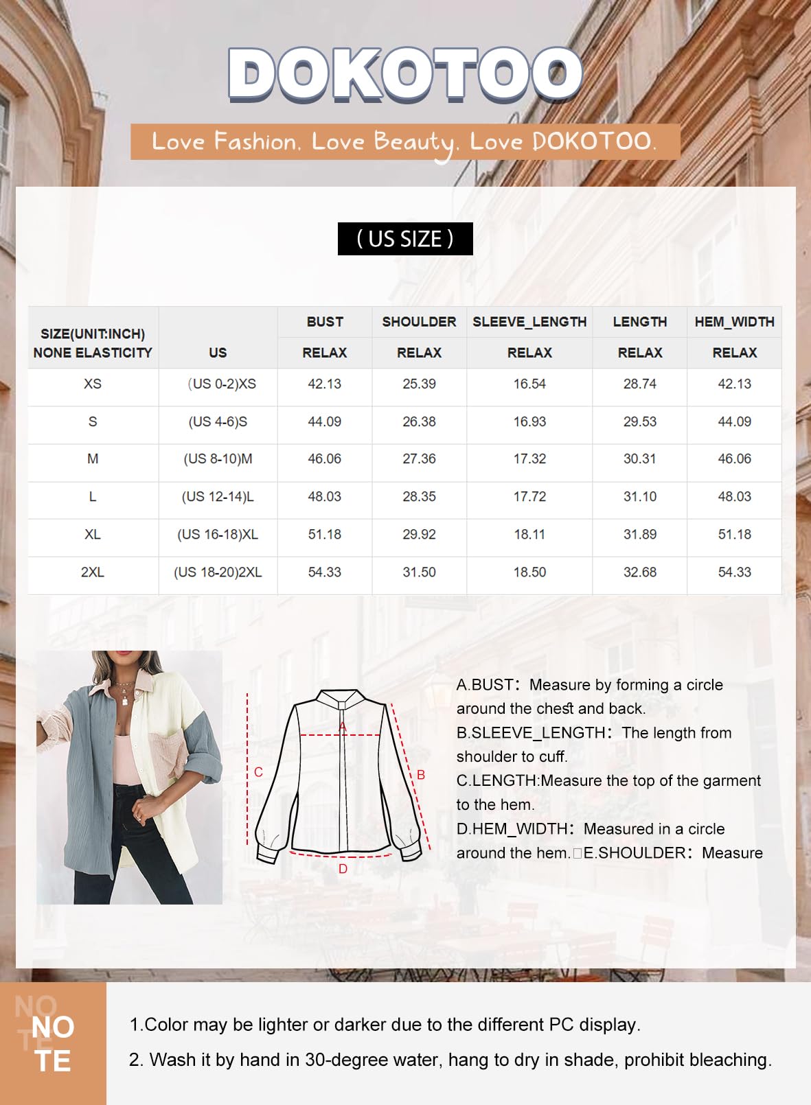 Dokotoo Women's Cute Spring Button Down Lightweight Soft V Neck Collared Long Sleeve Shirts for Women Casual Loose Fashion Summer Blouses Tops with Pockets Grey L