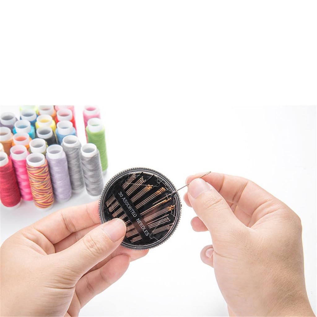 IRDFWH 24 Rolls of Thread Sewing Box Set Multifunctional Sewing Kit Sewing Sewing Thread Box Storage Box