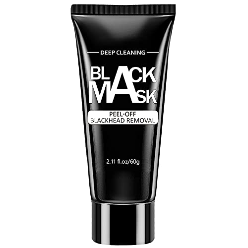 VANECL Blackhead Remover Mask ,Peel Off Mask, Activated Charcoal Face Mask for Deep Cleansing, Pore Purifying Blackhead Mask Black Mask for Face Nose All Skin Types 60g