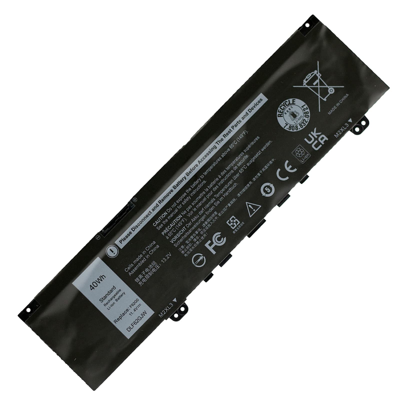 BTMKS F62G0 39DY5 Laptop Battery for Dell 13 7373 7370 7000 7386 2-in-1 7380 5370 P83G P87G P91G P91G001 P83G001/2 P87G001 Series Vostro 13 5370 RPJC3 0RPJC3 0F62G0 F62GO 039DY5 39DY5 CHA01