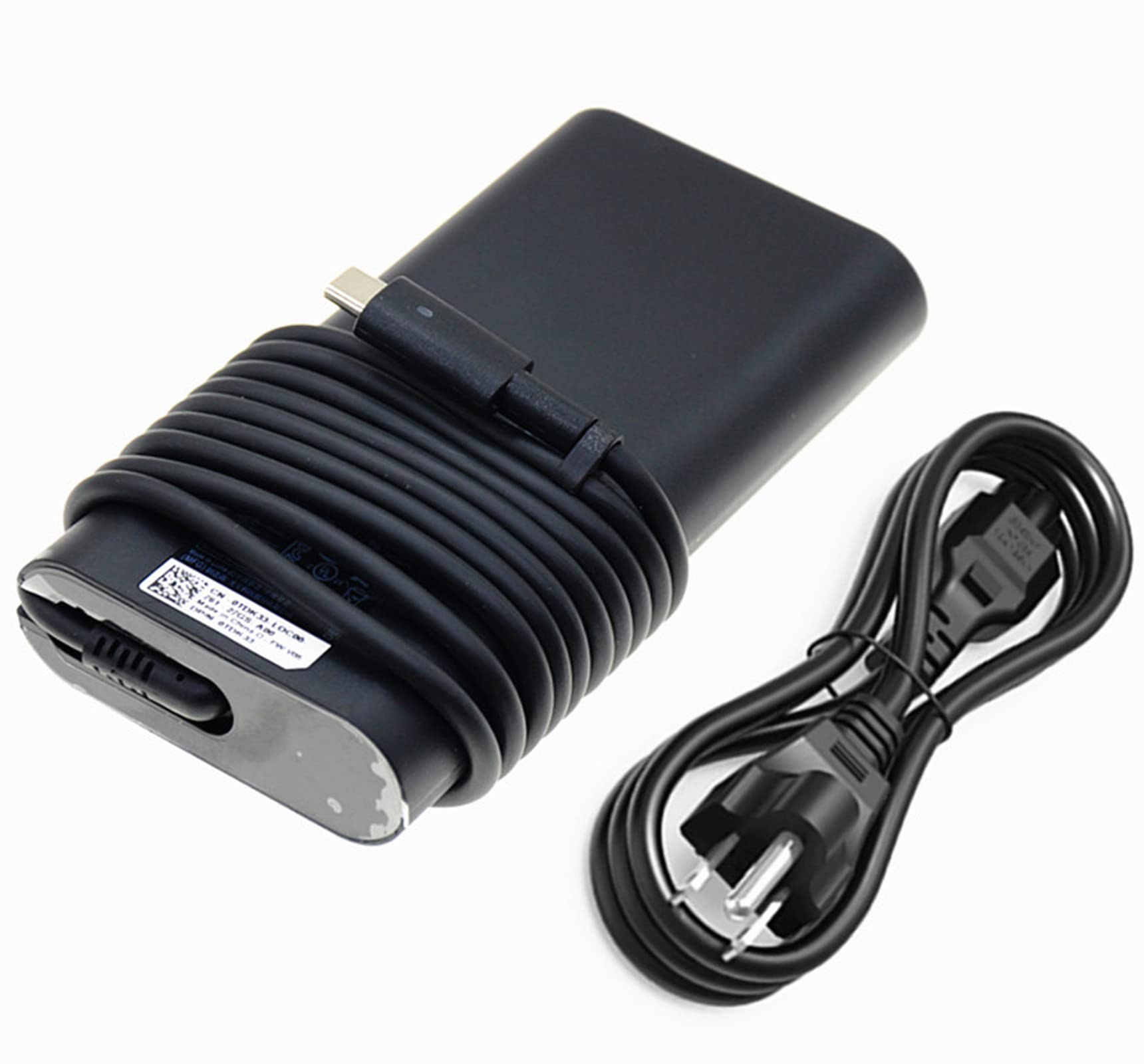 90W USB Type C Charger for Dell Latitude: Laptop Power Adapter for Latitude - 5480 7490 7480 7390 Latitude 13 7370 12 7275 11 5179 11 5175 XPS 12 9250 20V 4.5A, AD065G2Uz