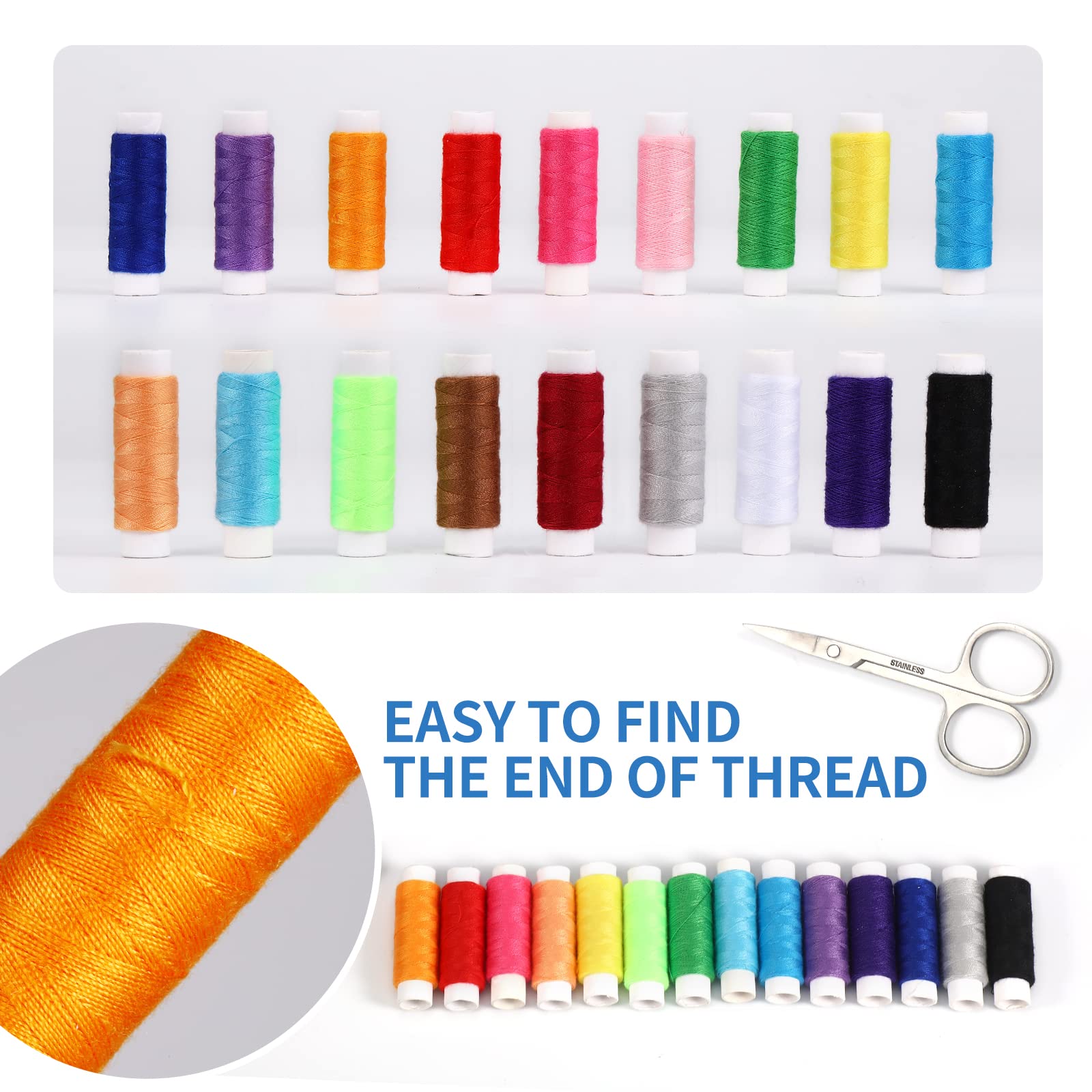 Sewing Kit for Adults and Kids,Marcoon Needle and Thread Kit with Sewing Supplies and Accessories Contains Scissors, Measure Tape,Seam Ripper,Suitable for Home, Travel, Beginner, Emergency