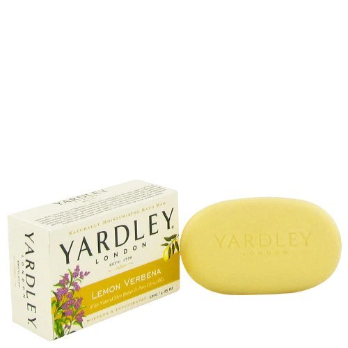 Yardley London Lemon Verbena With Shea Butter & Pure Citrus Oil Moisturizing Bar 4.25 ozr (Pack of 2)