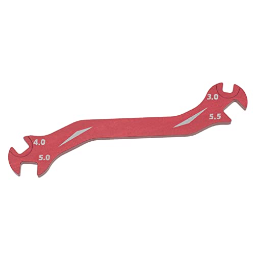 DKKY DKKY Racing RC Car Aluminum Screw Wrench Repair Tool 3/4/5.5mm for RC Model Car Upgrade Parts Accessories (Red)
