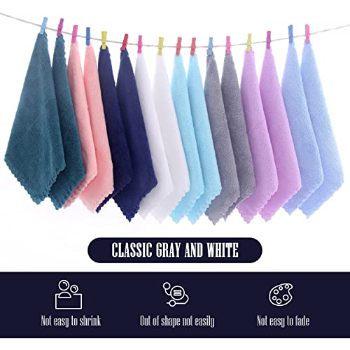 BAMBOO QUEEN 48 Pack Face Towels Gift Box, Multi, 8x8 Inch (48 Pack,Box Set)