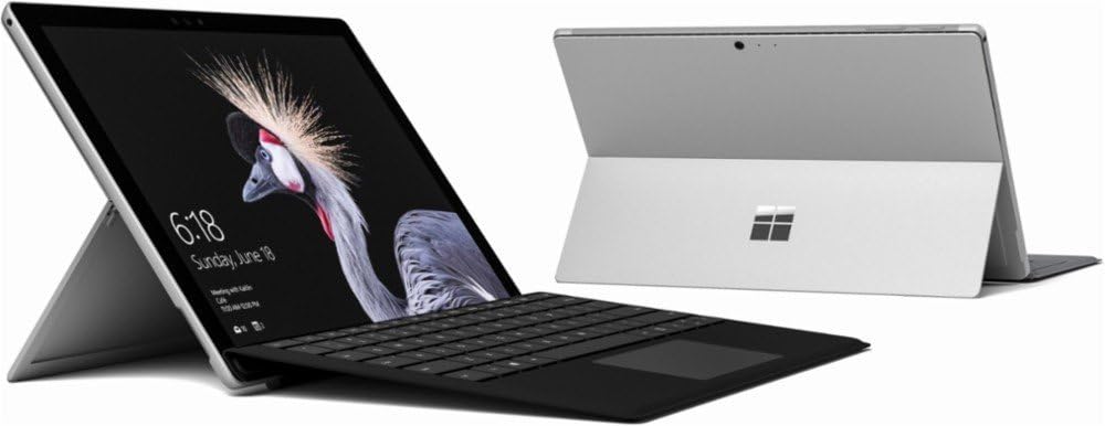 Microsoft Surface Pro 4 Tablet PC, 12.3"(2736 x 1824) Display, with 6th Gen Intel Core i5-6300U, 4GB Ram, 128GB SSD, Bluetooth, Dual Camera, Silver, Windows 10 Professional (Renewed)
