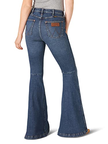 Wrangler Women's Retro High Rise Trumpet Flare, Paige, 32W x 34L