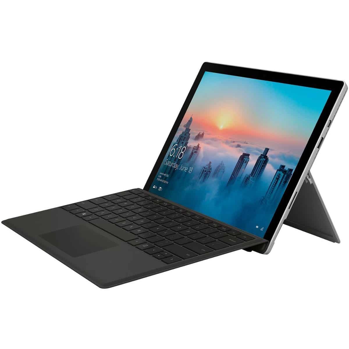 Microsoft Surface Pro 4 Tablet PC, 12.3"(2736 x 1824) Display, with 6th Gen Intel Core i5-6300U, 4GB Ram, 128GB SSD, Bluetooth, Dual Camera, Silver, Windows 10 Professional (Renewed)