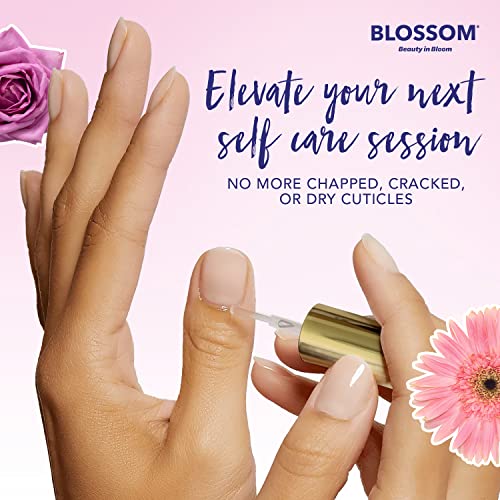 Blossom Hydrating, Moisturizing, Strengthening, Scented Cuticle Oil, Infused with Real Flowers, Made in USA, 0.42 fl. oz, Grape