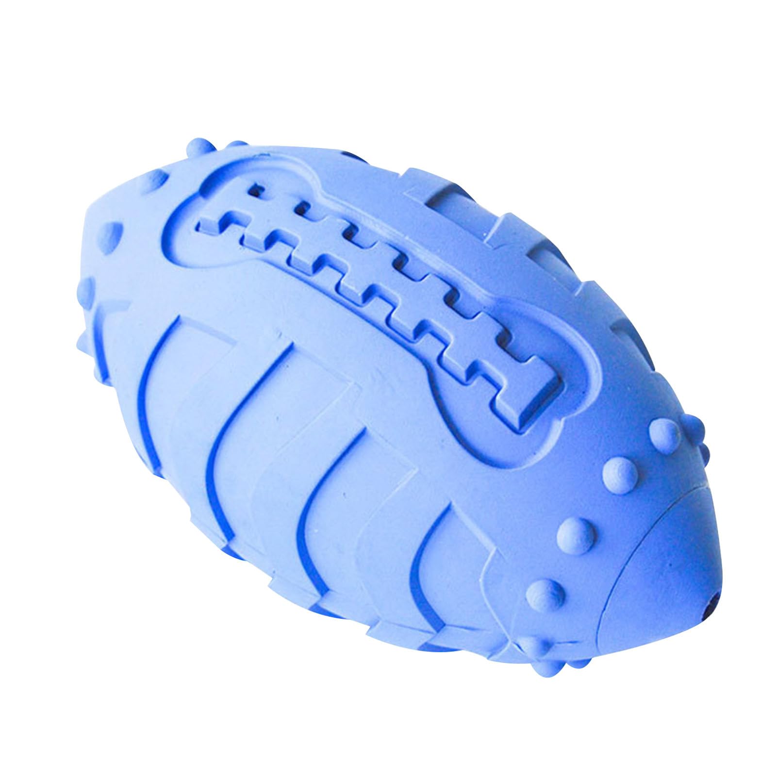MCGOS Dog Teething Toys, Rubber Squeaky Football Fetch Dog Toy, Puppy Chewing Toys with Sound, Supports Active Biting Pet Biting Toys, Dog Teeth Cleaning Chew Toys for Dogs Puppies Aggressive Chewers