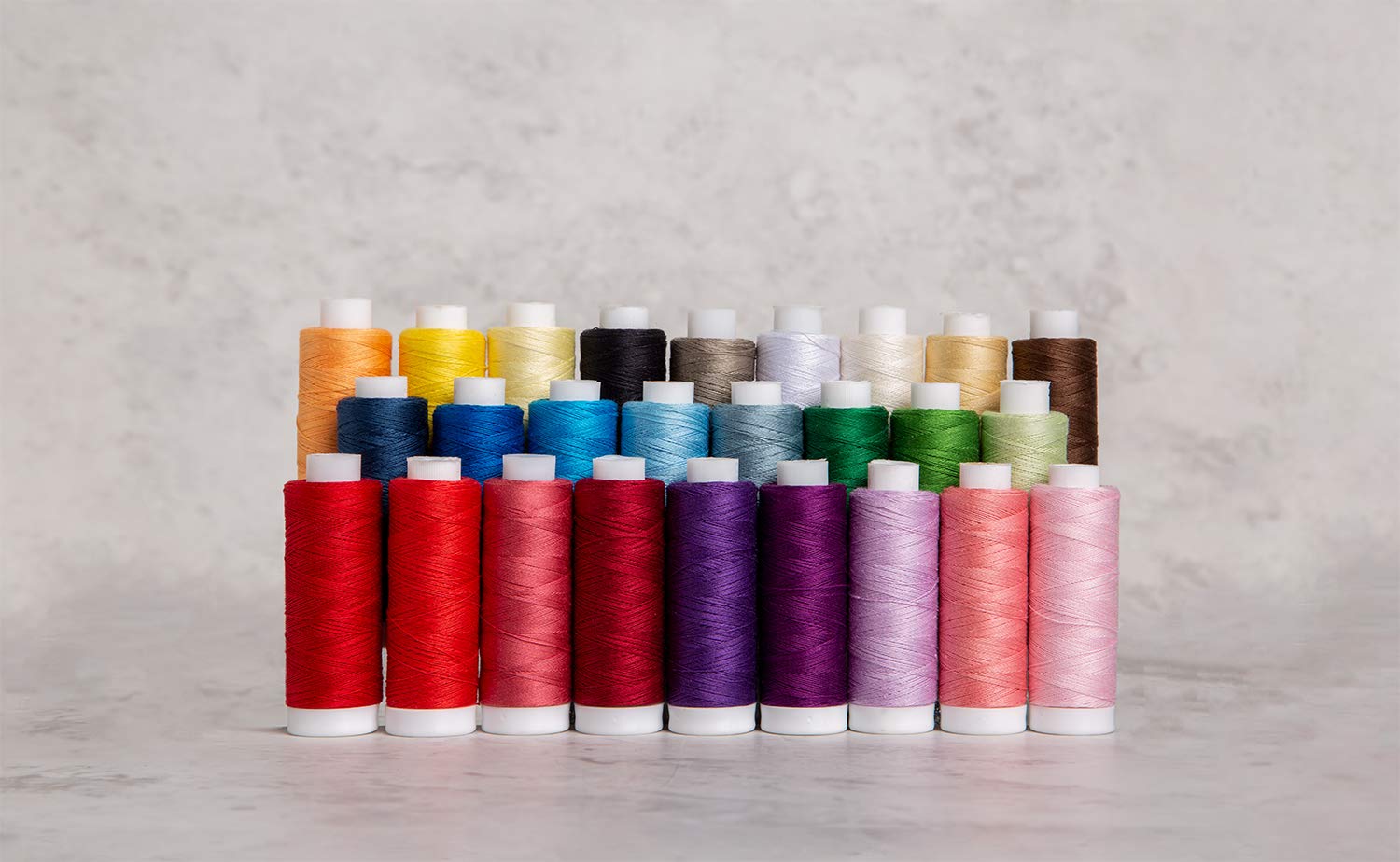 Connecting Threads 100% Cotton Essential Thread Set - 26 Spools 220 Yards Each with Carrier
