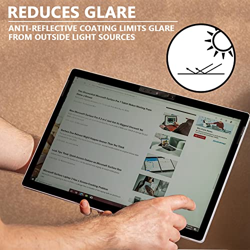 Laptop Privacy Screen Microsoft Surface Pro 7 Plus/7/6/5/4/3 th Gen 12.3 inch,Removable Privacy Screen Filter (for Surface Pro 7+/7/6/5/4 Privacy Screen Protector),-Anti Blue Light/Anti-Glare