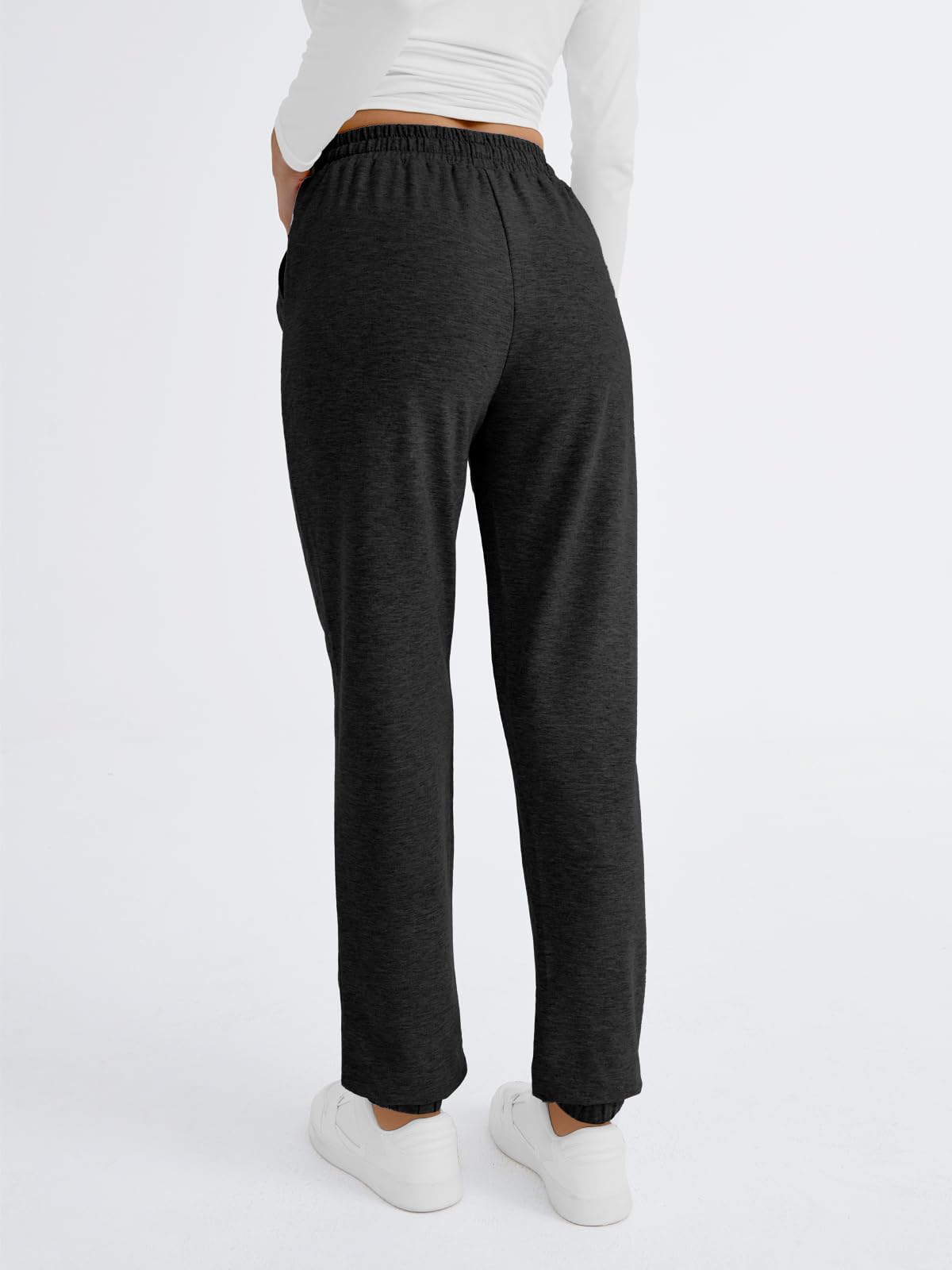 AUTOMET Sweatpants Women with Pockets Lounge Casual Pajam Pants Joggers Fall Clothes Spring Outfits Resort Wear 2025 Black S