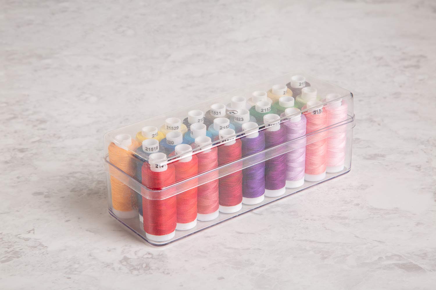 Connecting Threads 100% Cotton Essential Thread Set - 26 Spools 220 Yards Each with Carrier