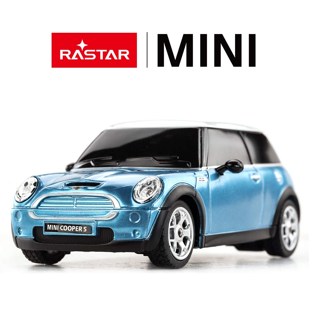 RASTAR 1:24 RC Cars Toy Mini Cooper Car for Kids Mini Cooper S Remote Control Car - Blue