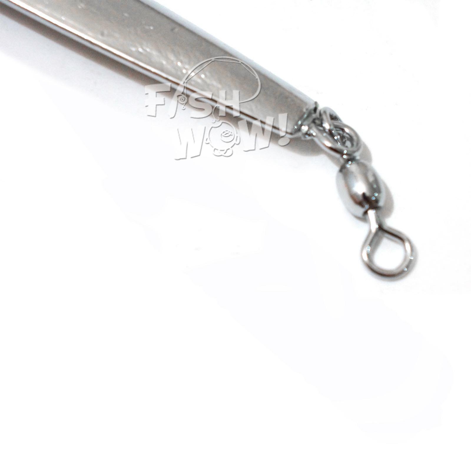 5pcs Fish WOW!® 2oz Diamond Jig Chrome jigs with a Treble Hook
