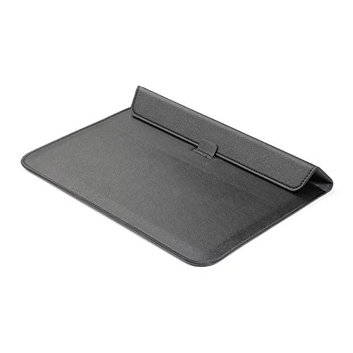 PU Leather Breifcase Stand Carrying Sleeve for Microsoft Surface Pro 6 12.3 / Samsung Galaxy Book2 12 / Google Pixel Slate 12.3 / HP Elite x2 13 / Apple iPad Pro 12.9 III (2018) (Black)