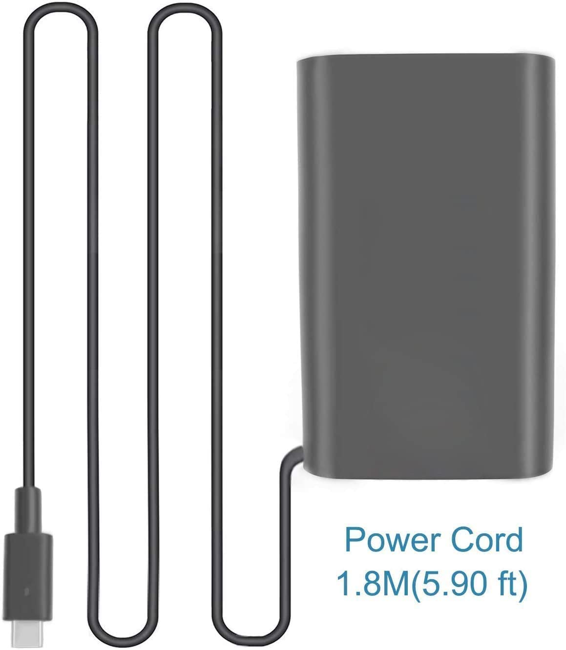 65W 20V 3.25A USB Type C AC Adapter Compatible for Dell LA65NM170 HA65NM170 02YK0F 0M1WCF for Latitude 13 7370 Latitude 12 7275 Latitude 3400 3500 5290, XPS 12 9250