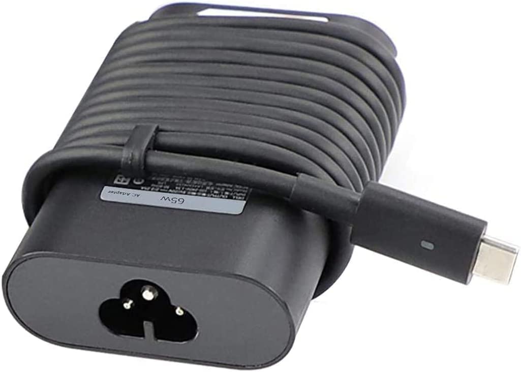 65W 20V 3.25A USB Type C AC Adapter Compatible for Dell LA65NM170 HA65NM170 02YK0F 0M1WCF for Latitude 13 7370 Latitude 12 7275 Latitude 3400 3500 5290, XPS 12 9250