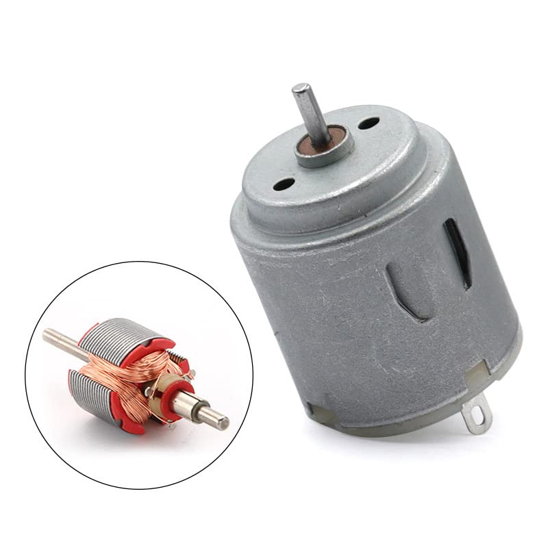 Beeiee DC Motor,6PCS 3V Mini Motor Electric Motor Round Shaft for RC Boat DIY Car Toys
