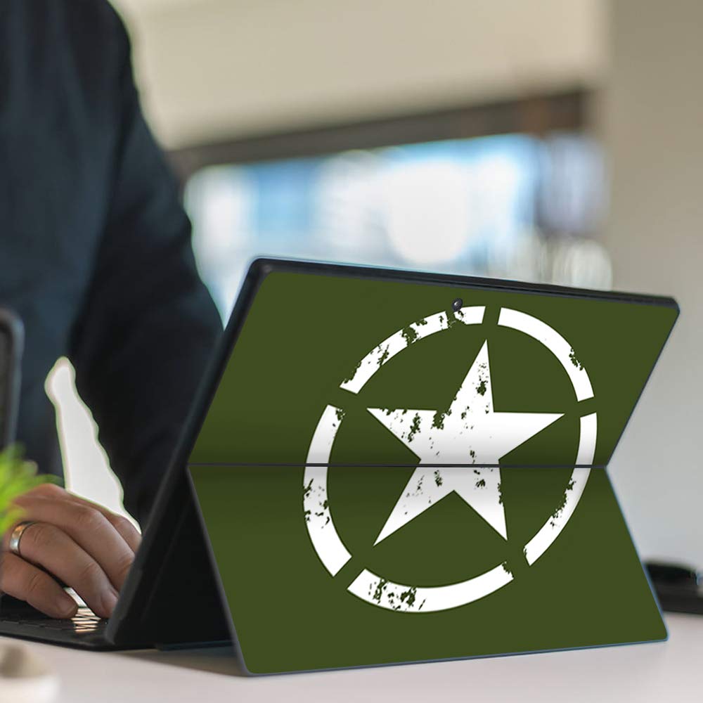 IT'S A SKIN Microsoft Surface Pro 6 (fits Most Older Models) Decal Vinyl Wrap | Green Army Star Military