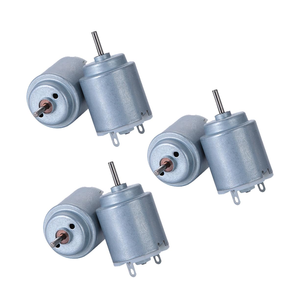 Beeiee DC Motor,6PCS 3V Mini Motor Electric Motor Round Shaft for RC Boat DIY Car Toys