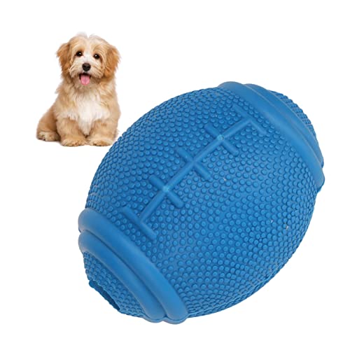 Naroote Pet Chew Toy Balls, Reduce Boredom Dog Rugby Toy Bite Resistant Rubber for Puppy for Indoor