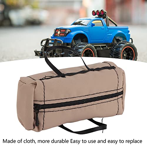 EVGATSAUTO RC Car Luggage Carry Bag, RC Mini Luggage Bag Cloth Easy to Use for Decoration (Khaki)