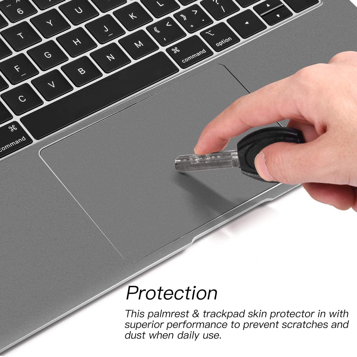 Pack of 2 - Ecomgenic Laptop touchpad Protector trackpad Cover Grey for Dell Latitude 13 7370 13.3 inch Laptop