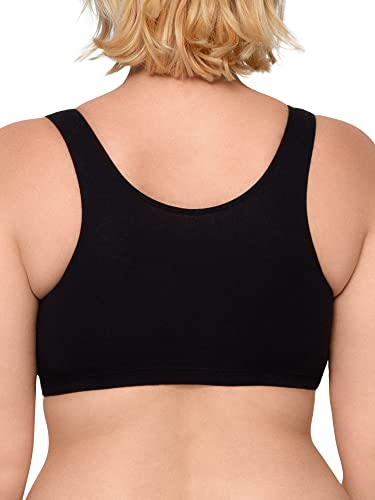 Fruit of the Loom Women's Built Up Tank Style Sports Bra Value Pack, Black/Heather Grey/Sand/White